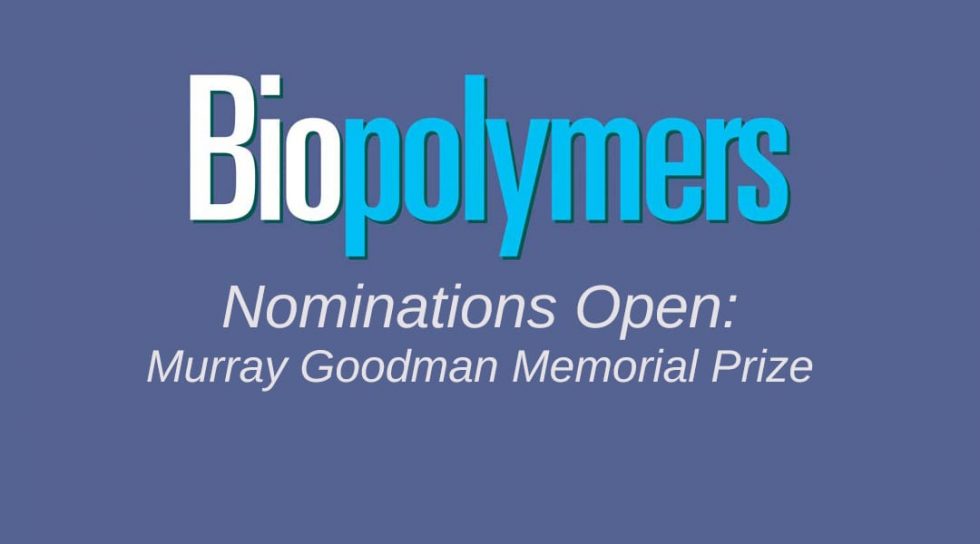 Murray Goodman Memorial Prize Nominations - Deadline Extended ...