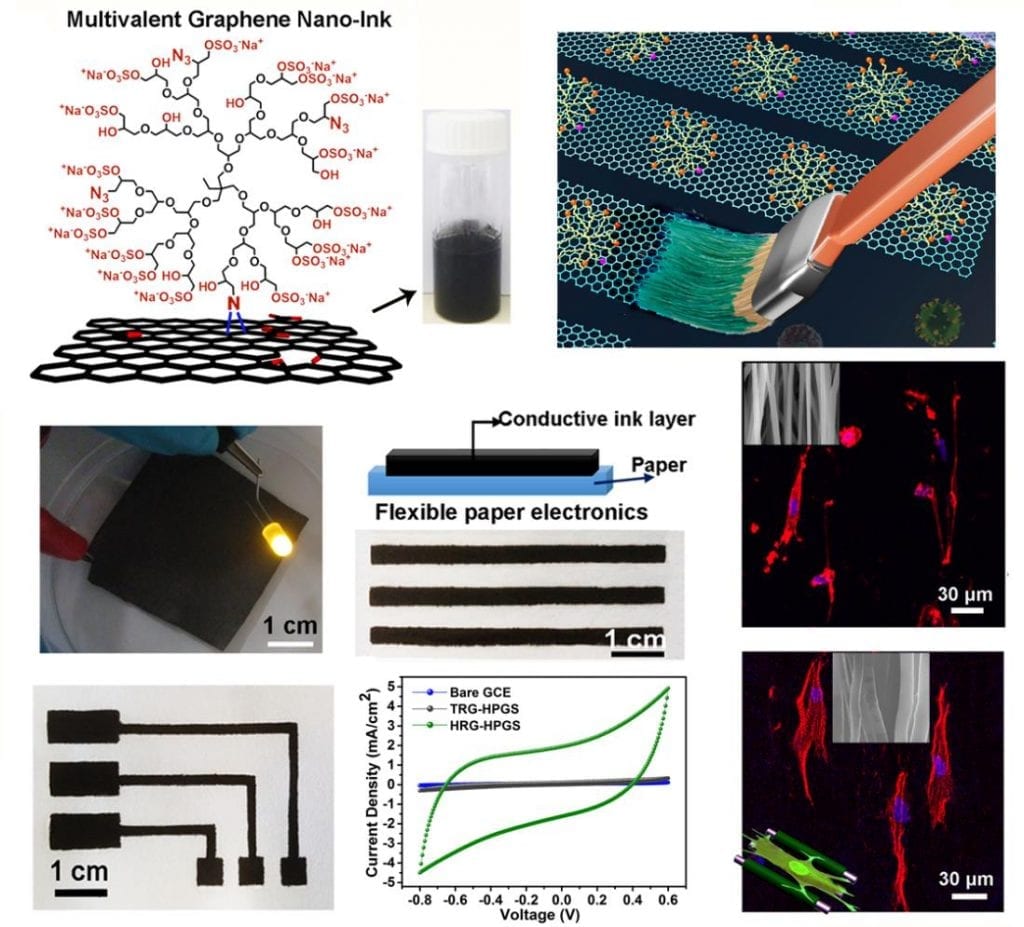 Flexible Bio-Electronics from Water-Processable Graphene Nano-Inks ...