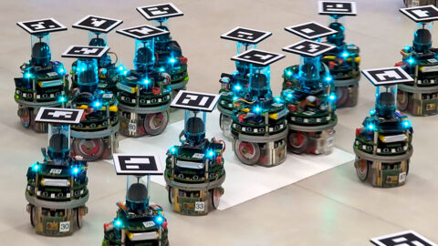 Autonomous robot swarms come together to perform a variety of missions ...